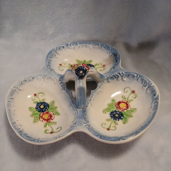 maruhon ware | Dining | Vintage Maruhon Ware Relish Tray Floral Hand ...